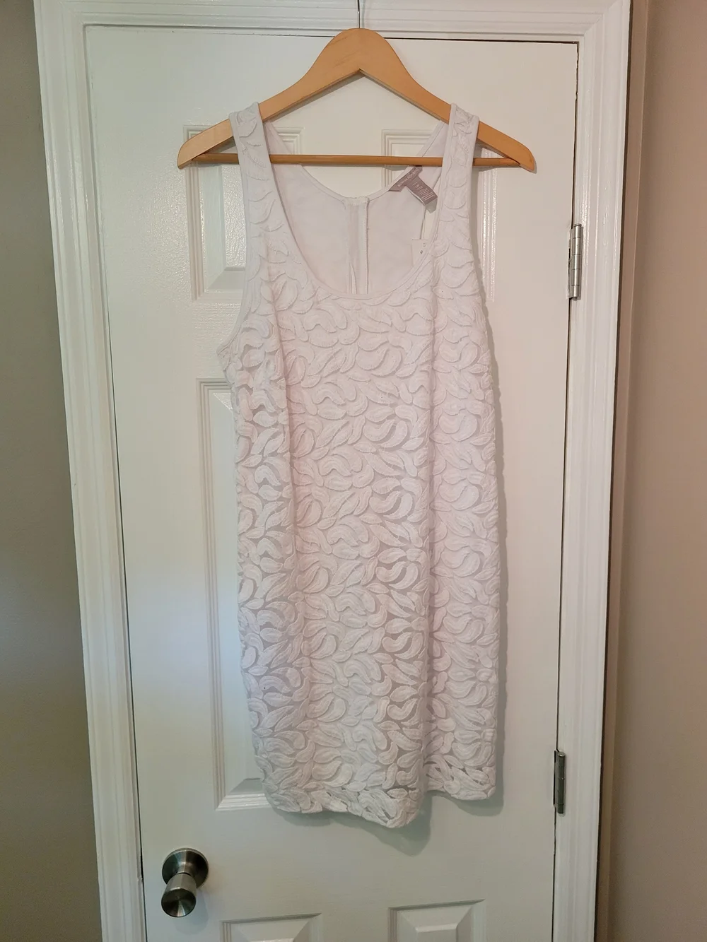 Banana Republic | Dresses | Banana Republic White Textured Tank Sheath ...
